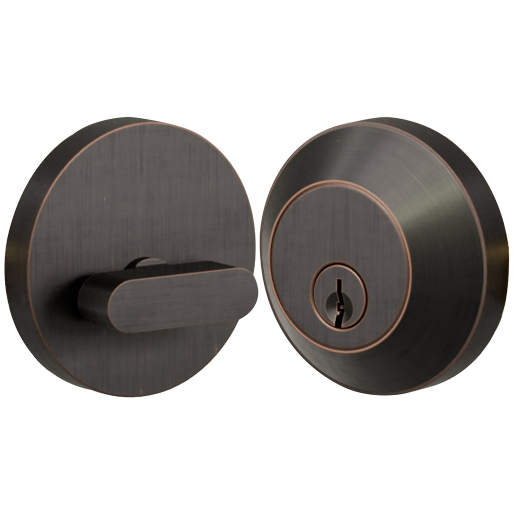 D4 Modern Round Deadbolt – Montana Forge Hardware
