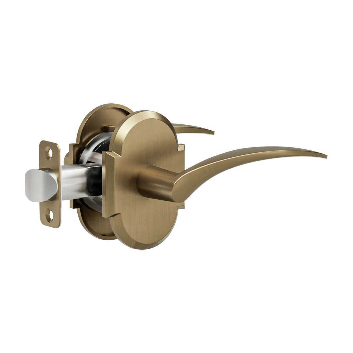 L3R3 Lever (L3 Lever with curved R3 Rosette) – Montana Forge Hardware